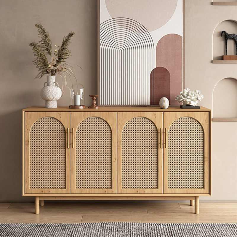 Celeste Rattan Sideboard, Pine Wood – Weilai Concept