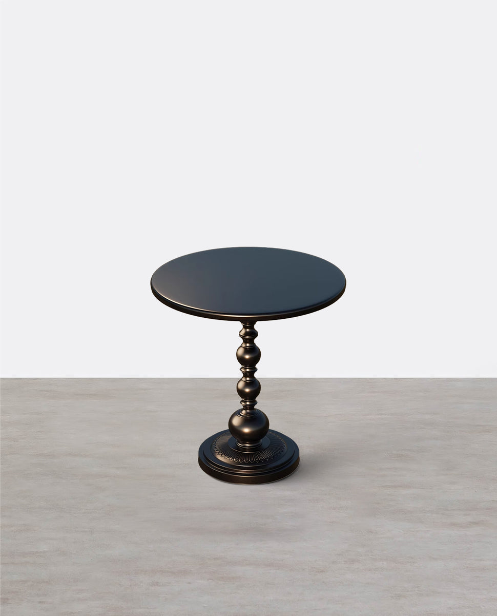 Xanthe Small Round Side Table, Black or White – Weilai Concept