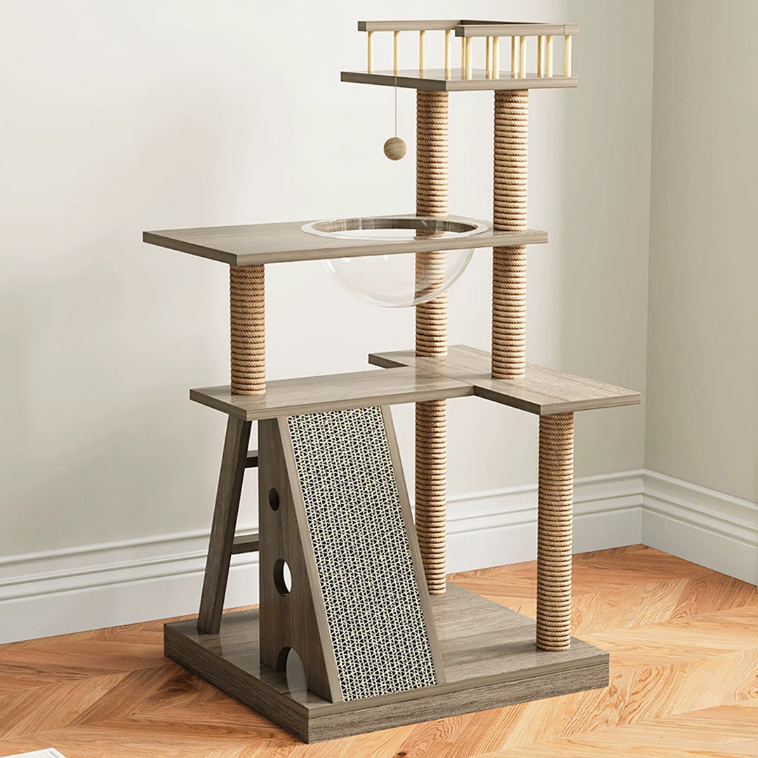 Chalet Cat Climber, Cat Tree, Wood – Weilai Concept