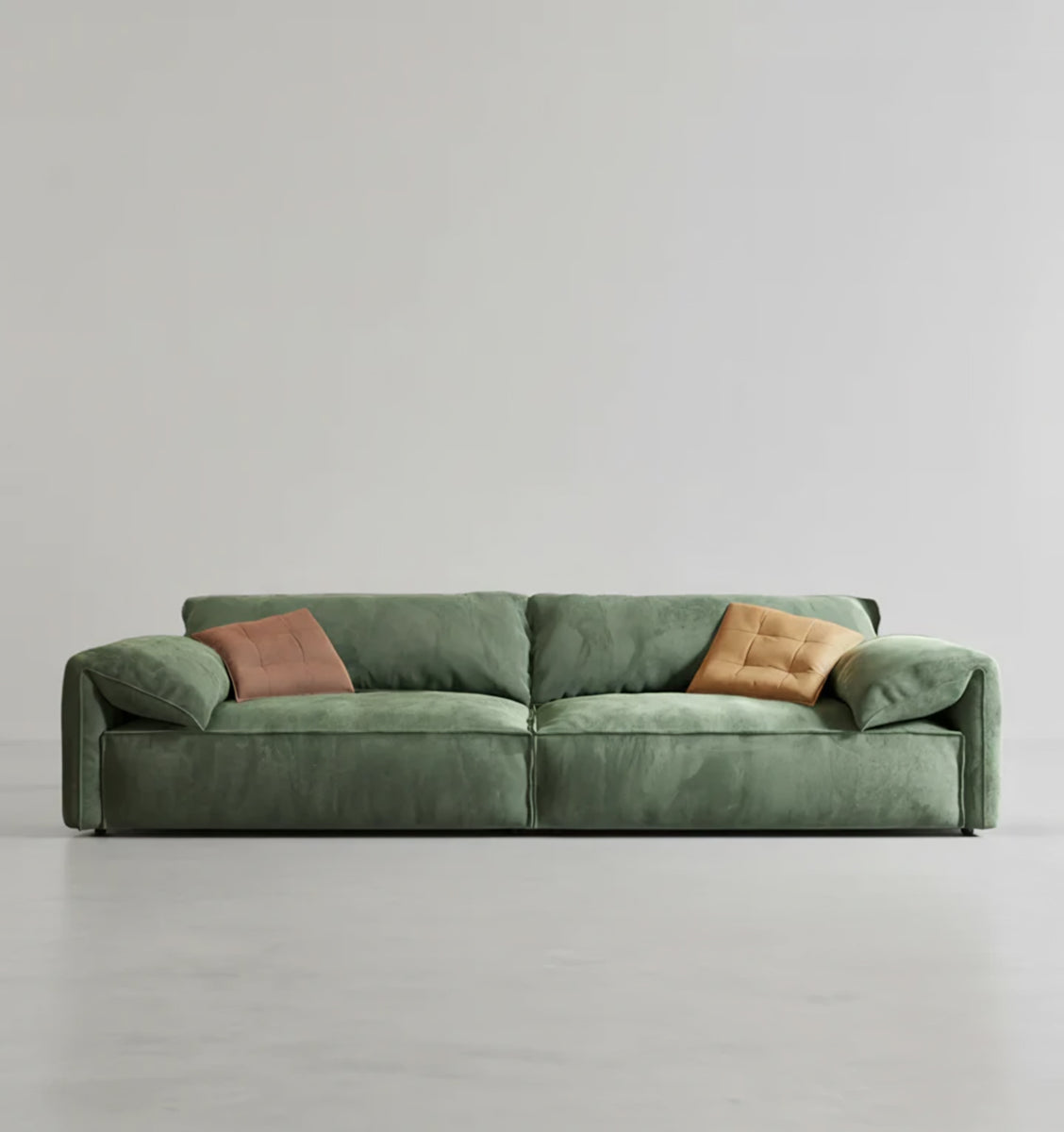 Simon S20 Three Seater Sofa, Green Velvet – Weilai Concept
