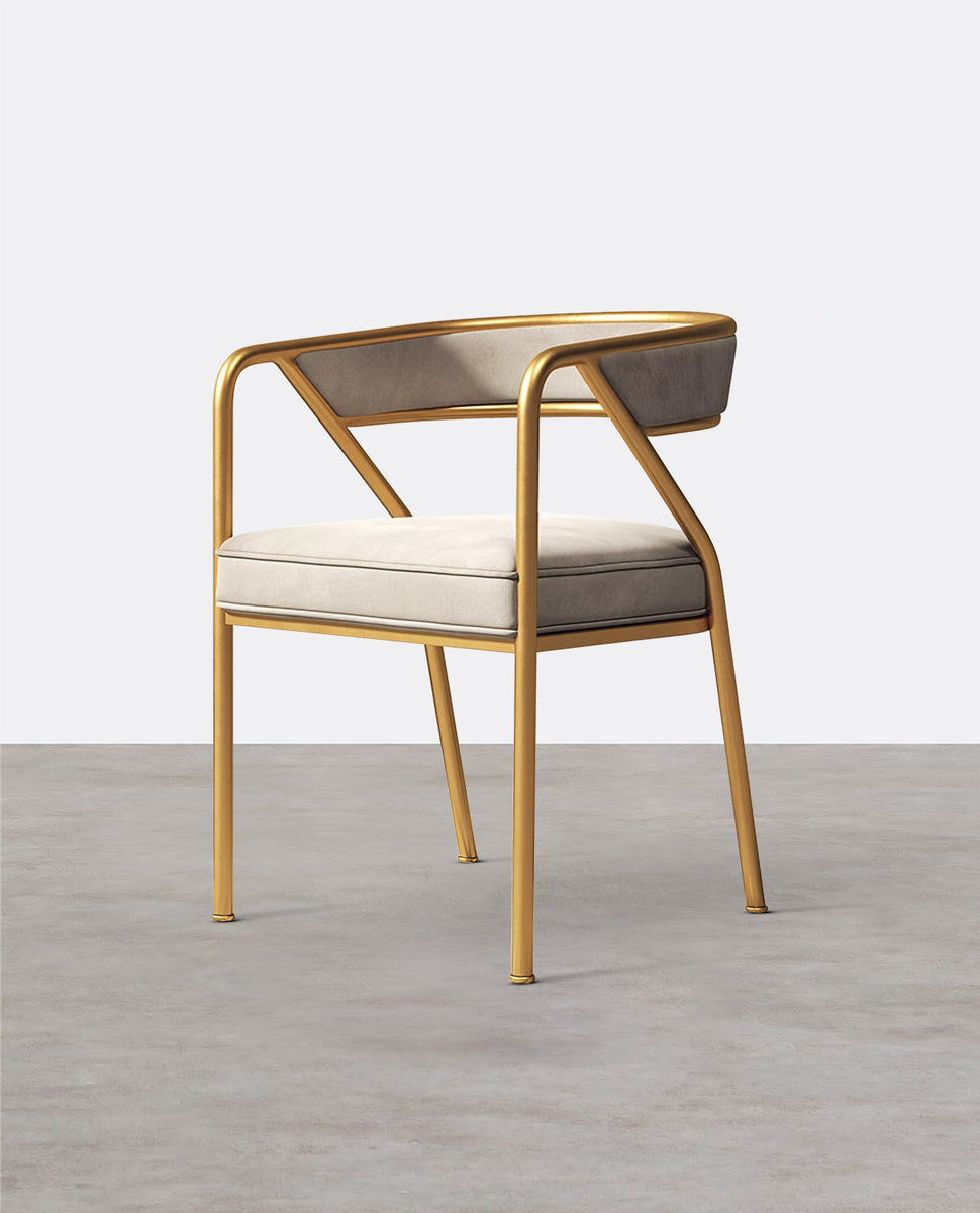 Dwight Dining Chair, Gold Frame – Weilai Concept