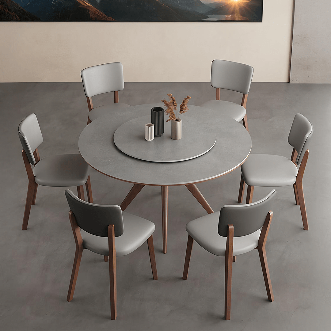 Leah Round Dining Table Set dining table detail 5