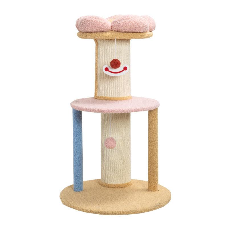 Lori Cat Climber, Cat Tree, Coral Fleece – Weilai Concept
