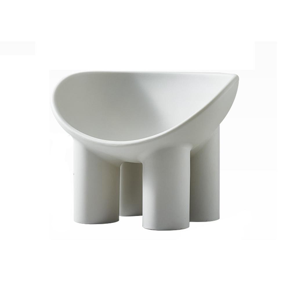 Roly Poly Fiberglass Armchair With Cushion, Grey – Weilai Concept